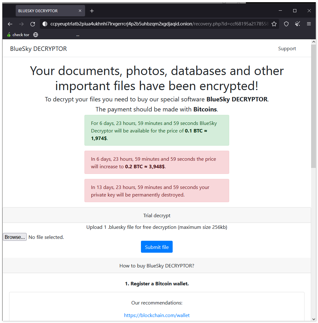 Bluesky Ransomware Outbreak Attacks SQL Server Database Penetration - iNEWS