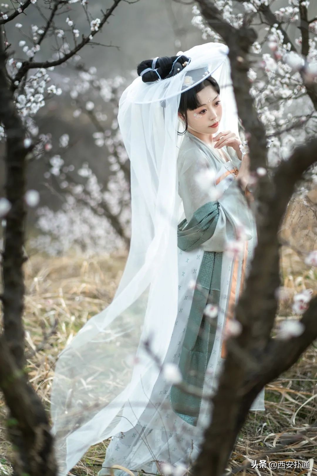 If you can travel through it, it must be Xi'an people wearing Hanfu ...