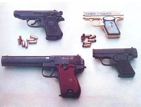 One of the cold models of domestic light weapons, the 84-type pistol ...