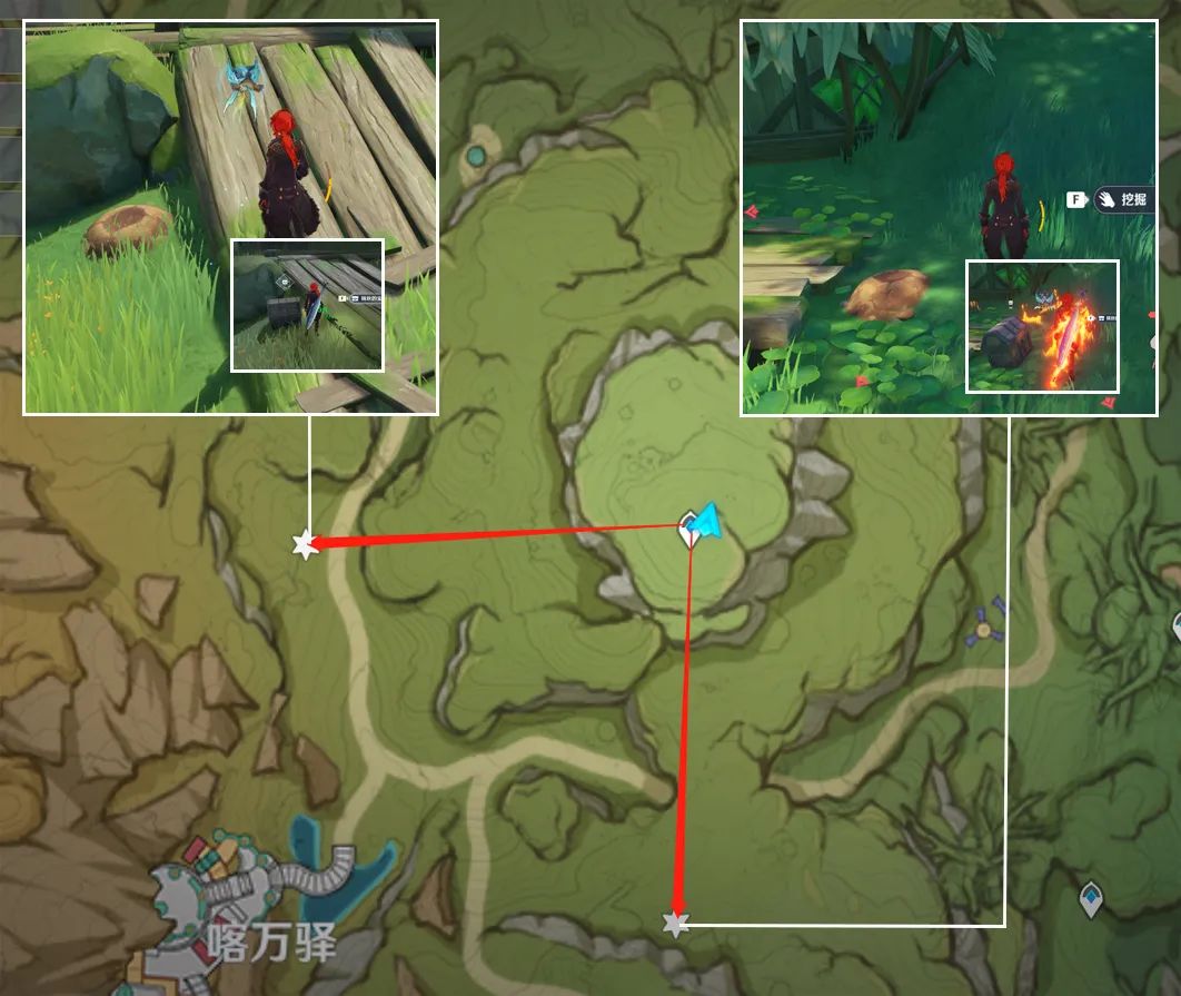 Yuanshin: Digging treasure chests, eleven different locations, all ...