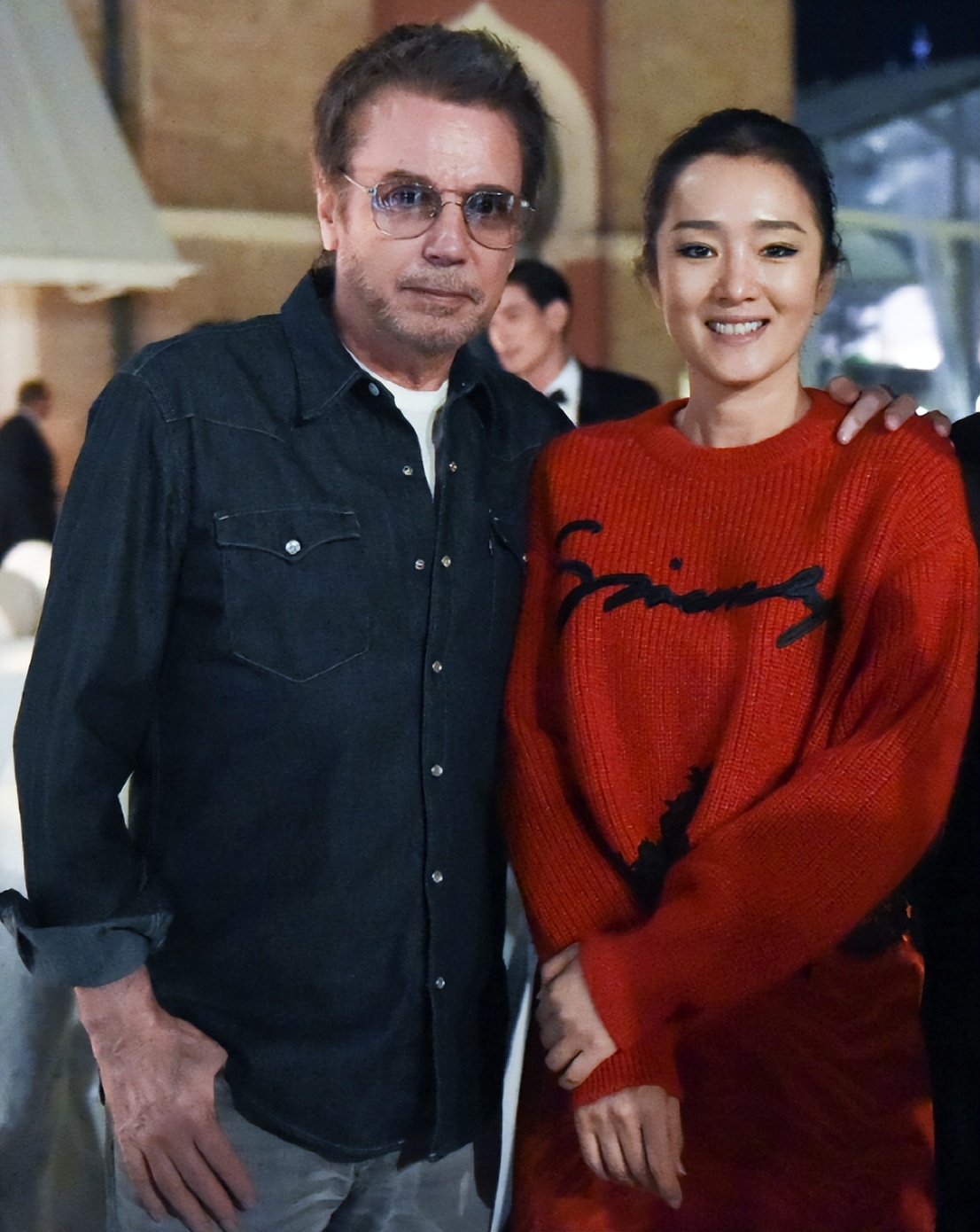 Gong Li is really married, wearing red and looking happy with her 74 ...