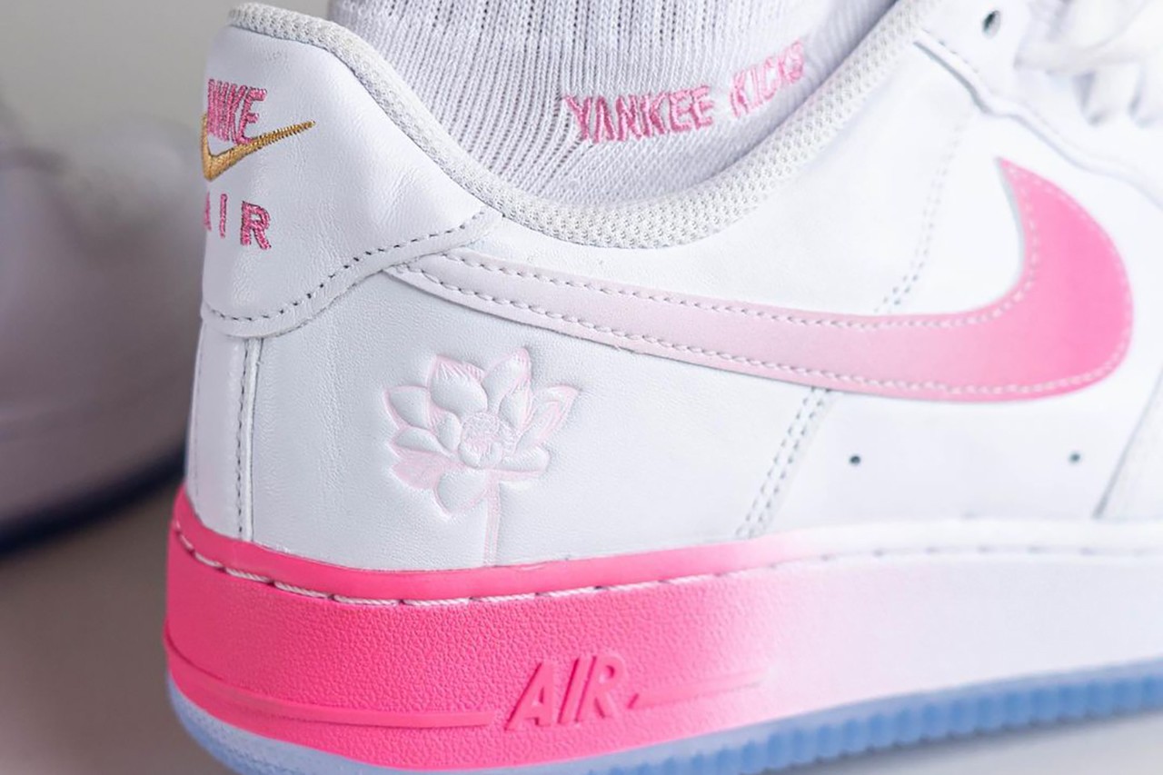 Pink embellishment AF1! Footprints in Chinatown are here! - iMedia