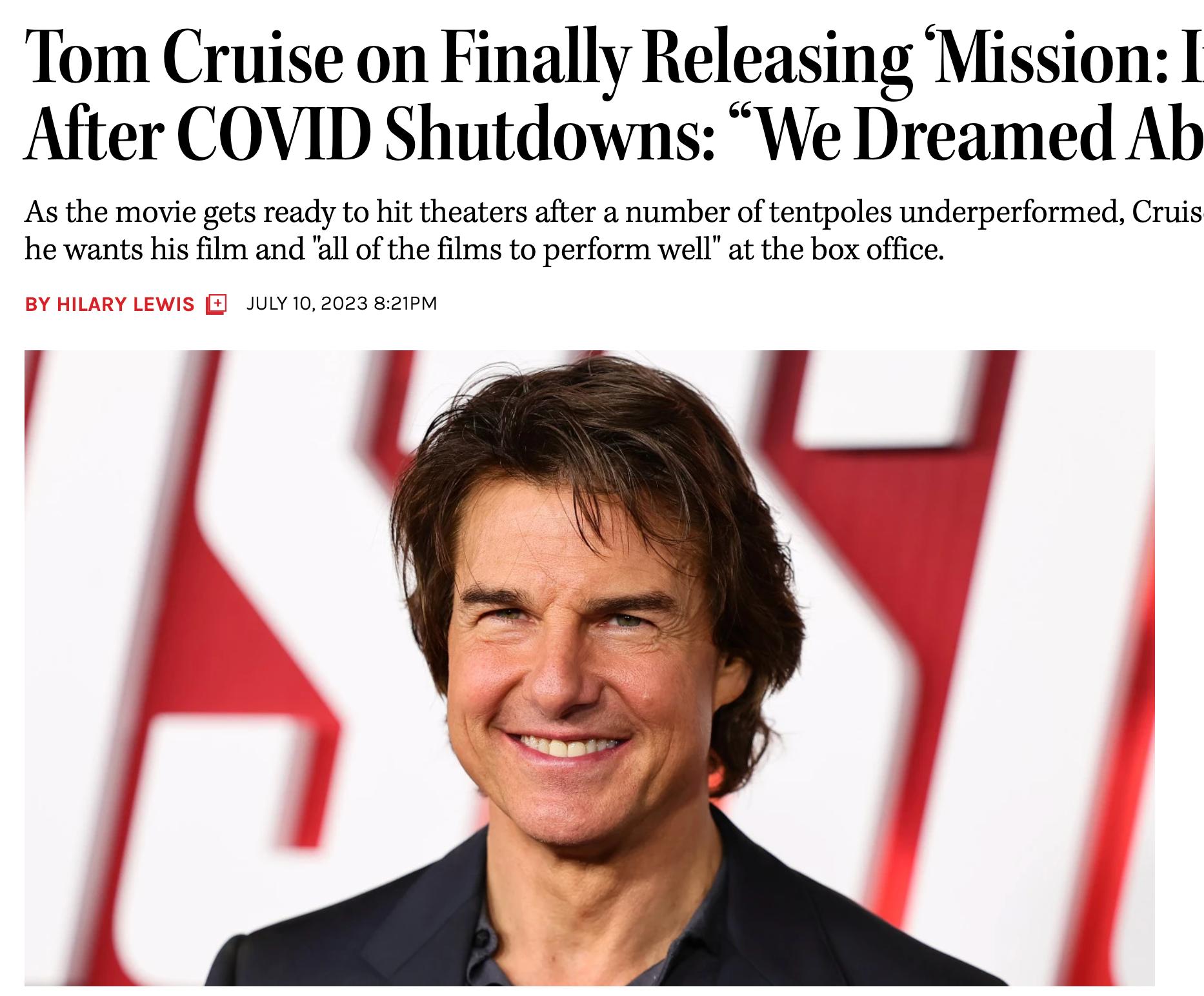 Louis hopes Tom Cruise will try Marvel works, and Vanessa is suitable ...