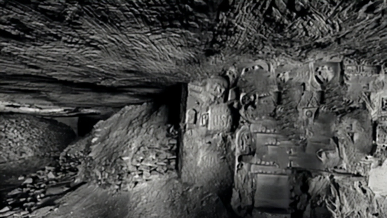 After being forgotten, the Russian sentry was buried in the ground for ...