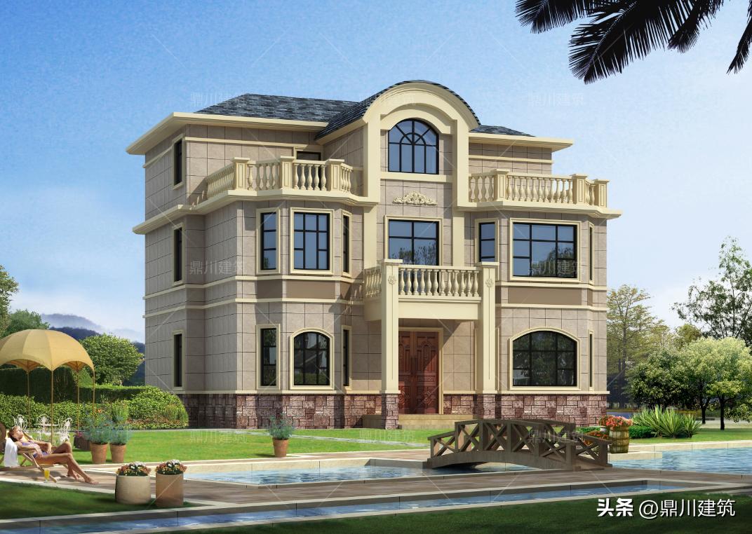 13.5×11.9m frame structure villa, high degree of case reduction, stable ...