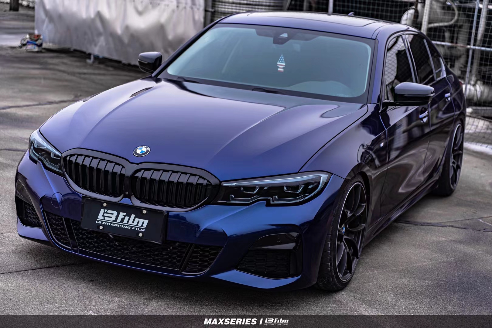 This color is good, BMW-3 series PET tanzanite blue color change film ...