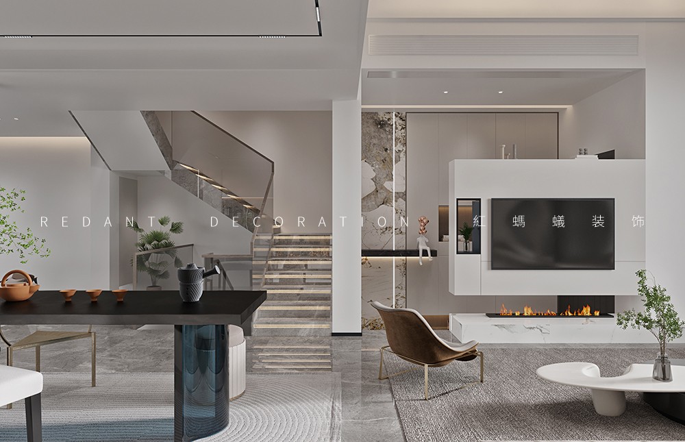 300㎡ modern style decoration case - iNEWS