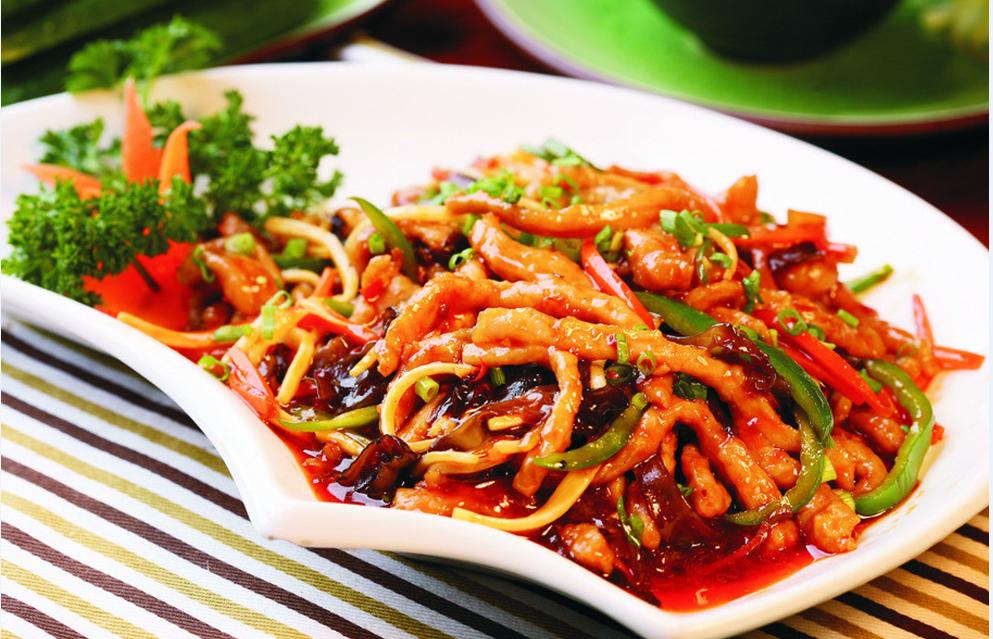 Hunan cuisine, fish-flavored shredded pork, authentic home cooking ...
