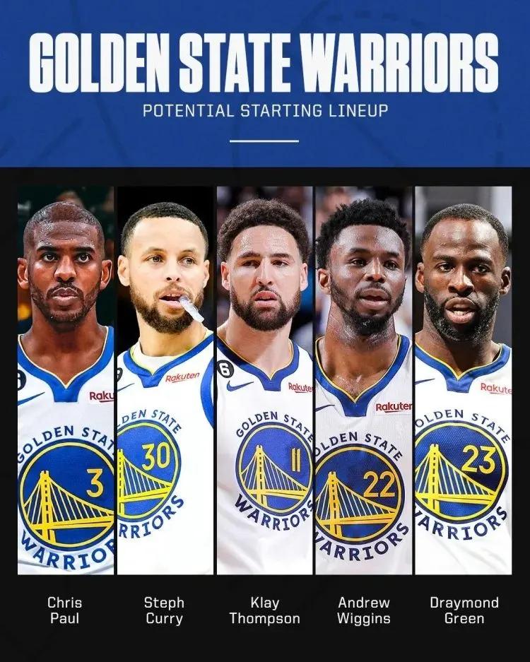 Paul joined the Warriors, and then set up a five-star lineup to book ...