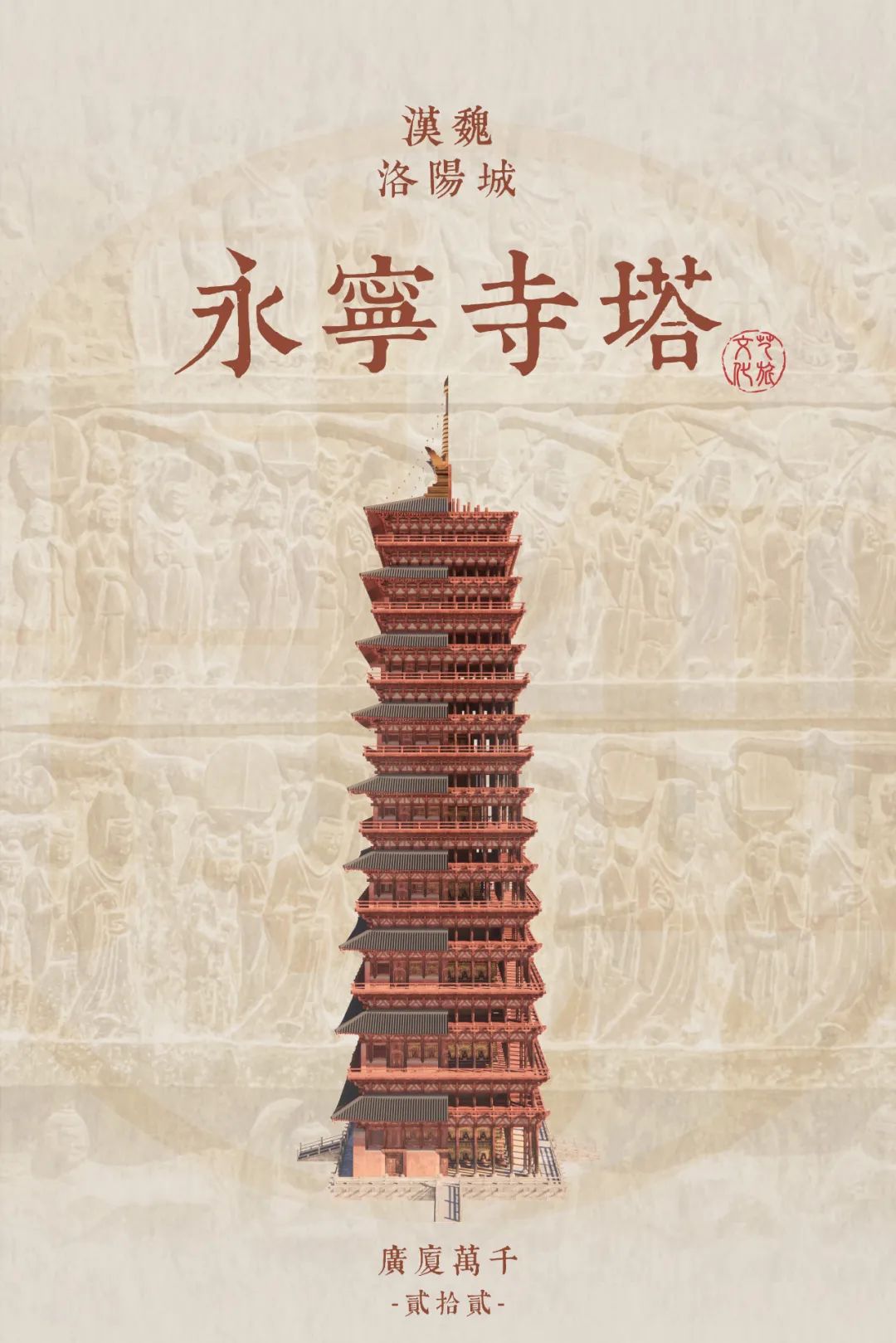 The Pagoda of Yongning Temple in Luoyang City in the Han and Wei ...