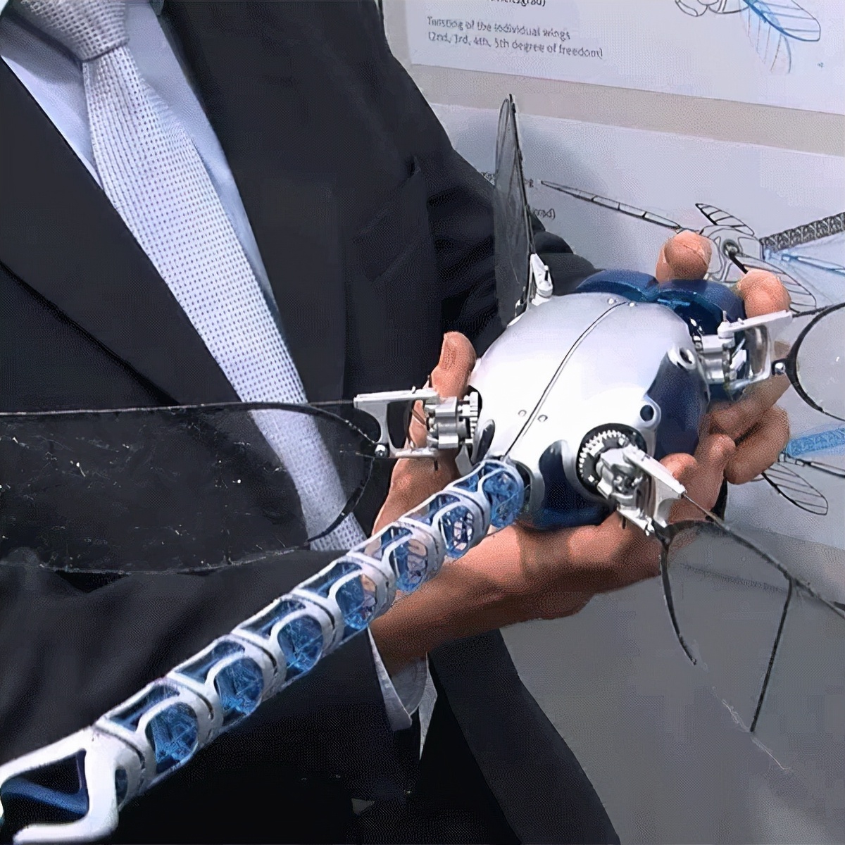 Almost the same as the real one, this bionic dragonfly is about to ...