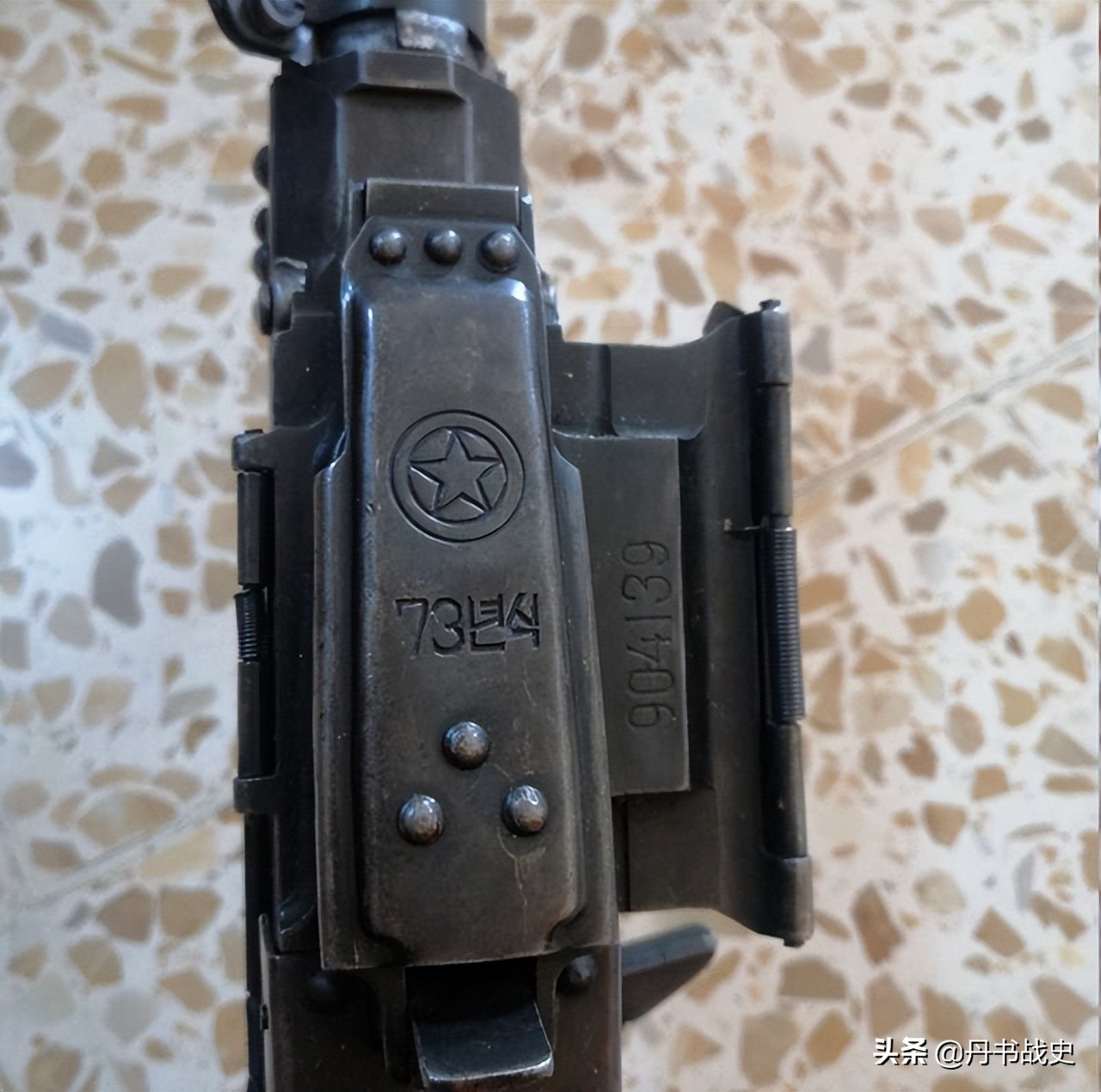 The Type 73 light machine gun of North Korea's light weapons, with a ...