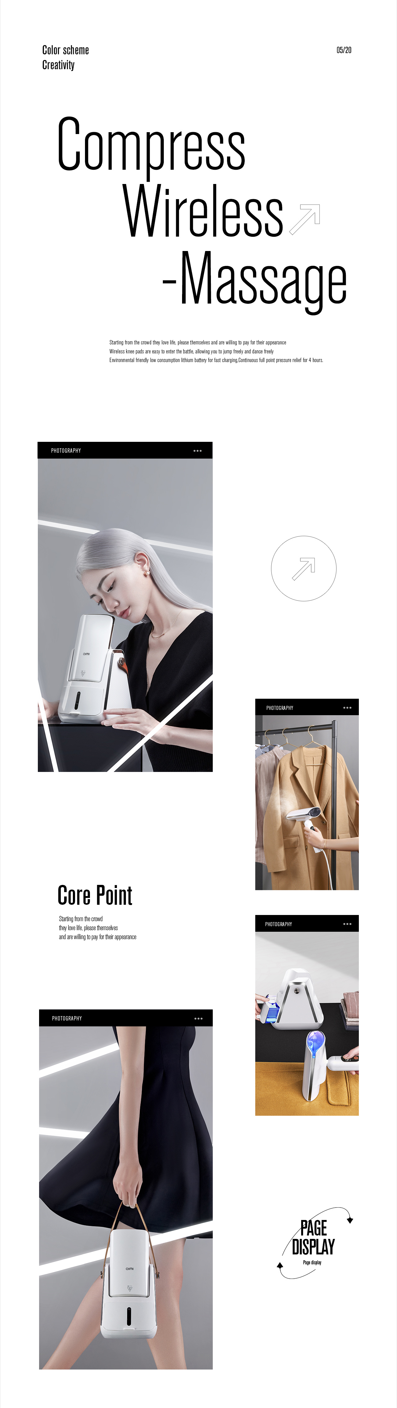 QIMI Handheld Garment Steamer Details Page - iNEWS