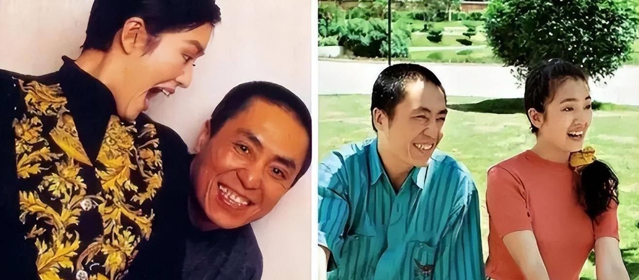 Swimming pool photos of 23-year-old Gong Li and 38-year-old Zhang Yimou ...