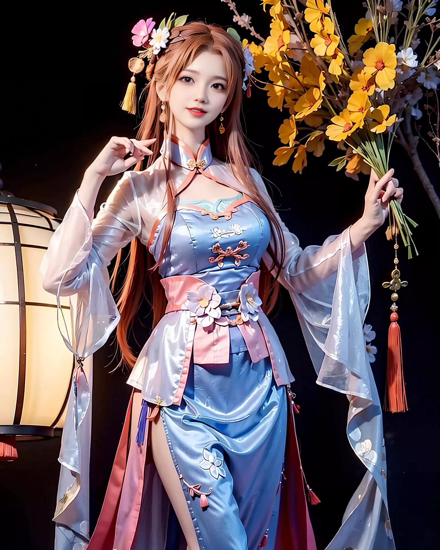 Cos effect of Wang Zhaojun begging to weave love skin - iMedia