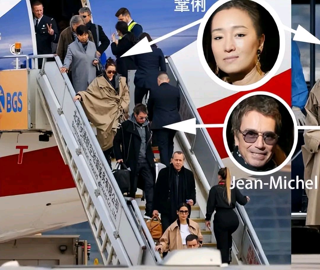 Gong Li and his wife took Macron's special plane to return to China ...