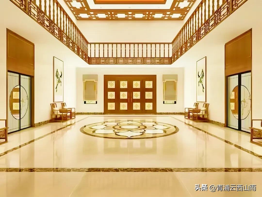 Chinese courtyard interior design layout (atrium) - iNEWS