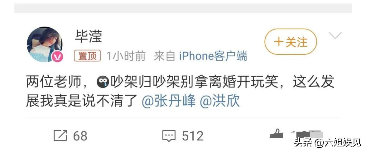 Three divorce farce! Hong Xin and Zhang Danfeng announced their divorce, but Bi Ying posted a ...