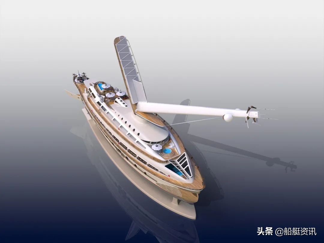 Single-masted folding, 80-meter sailing expedition yacht concept design ...