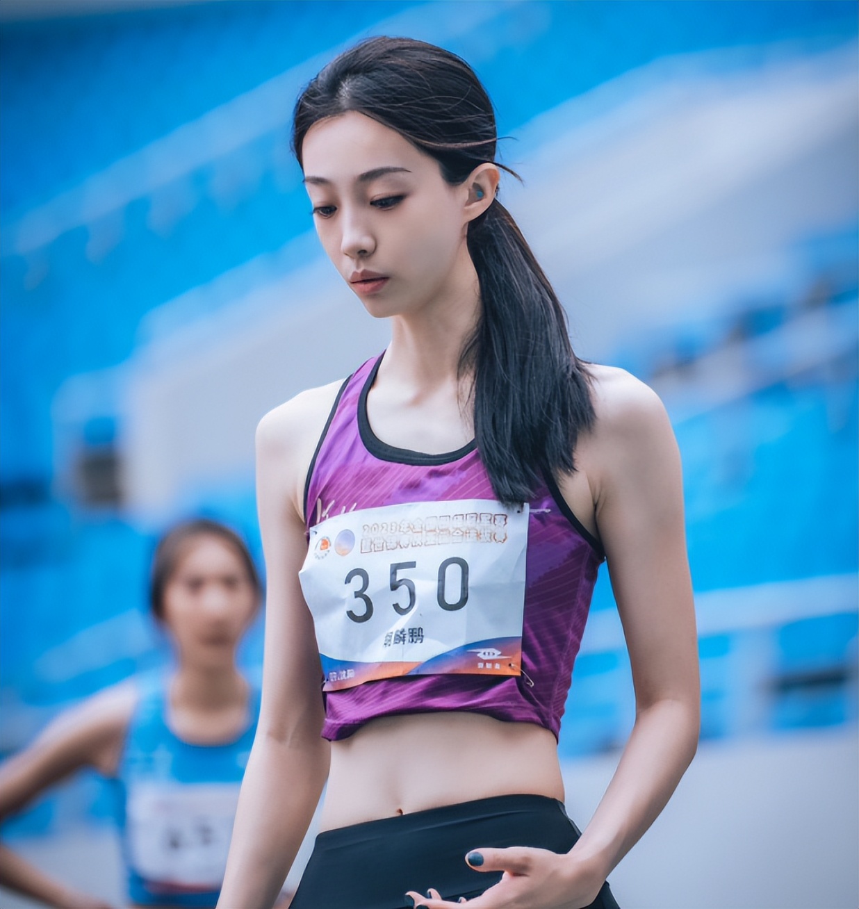 Beautiful! Another goddess of 1.84 meters in Chinese track and field ...