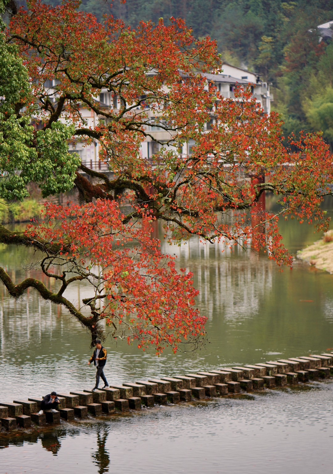 The sister bridge of the world's most beautiful covered bridge, with ...