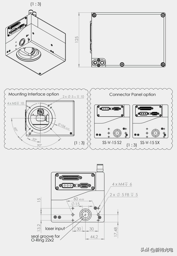 RAYLASE two-axis laser scanning galvanometer laser marking head Clear ...