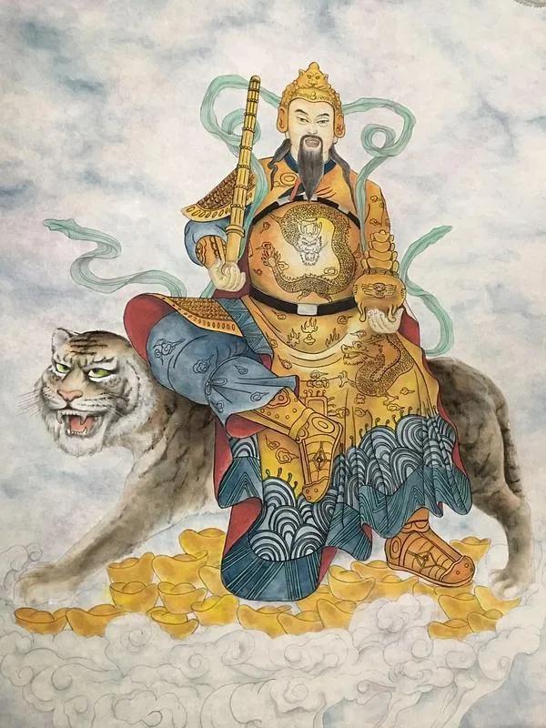 Taoism!God of Wealth, Zhao Gongming, the head of Marshal Zhao's Five ...