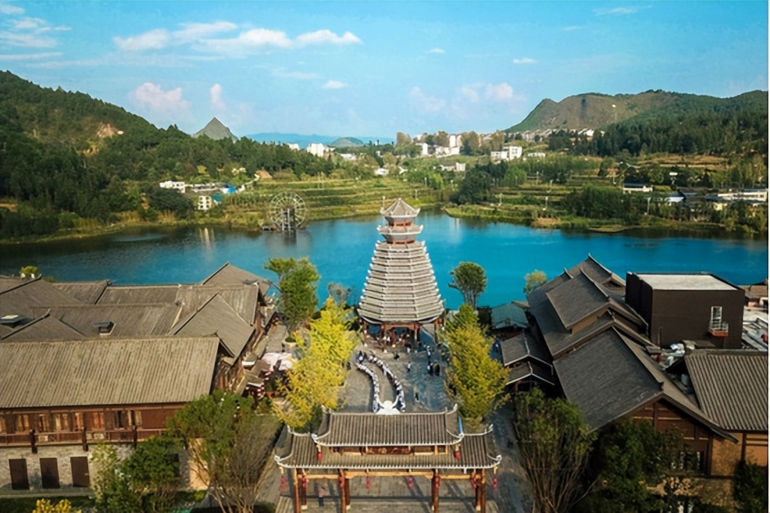 Danzhai Wanda Town can be called a "summer resort" with an unusually ...