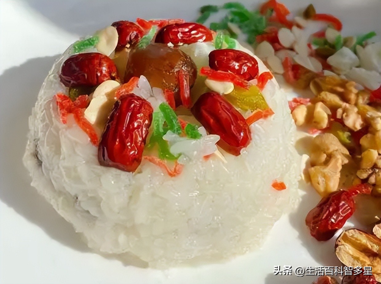 Ruyi auspicious eight-treasure rice, a traditional snack, how to make ...