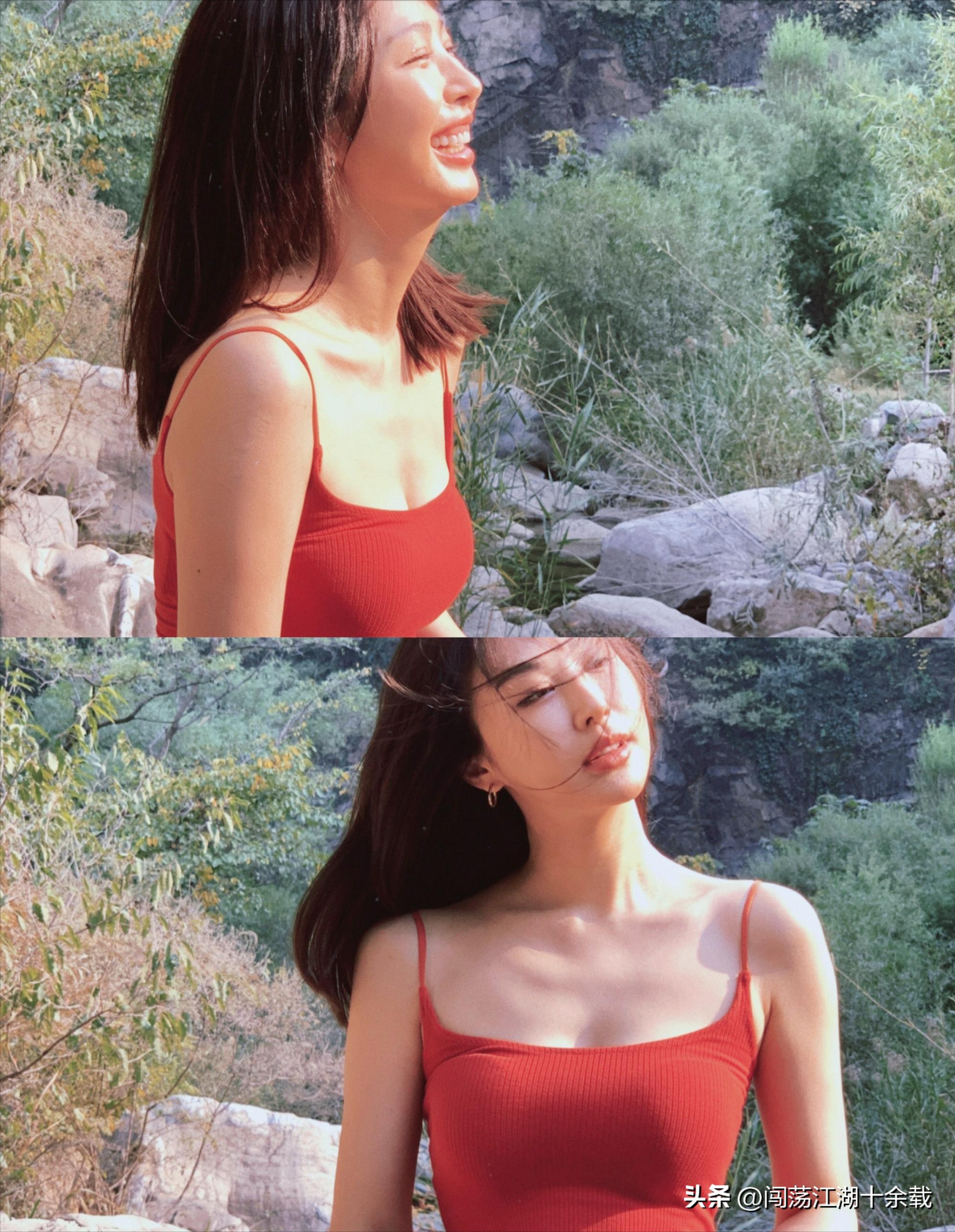 Li Fei'er's good figure never needs to be concealed, posting backless photos on social platforms ...