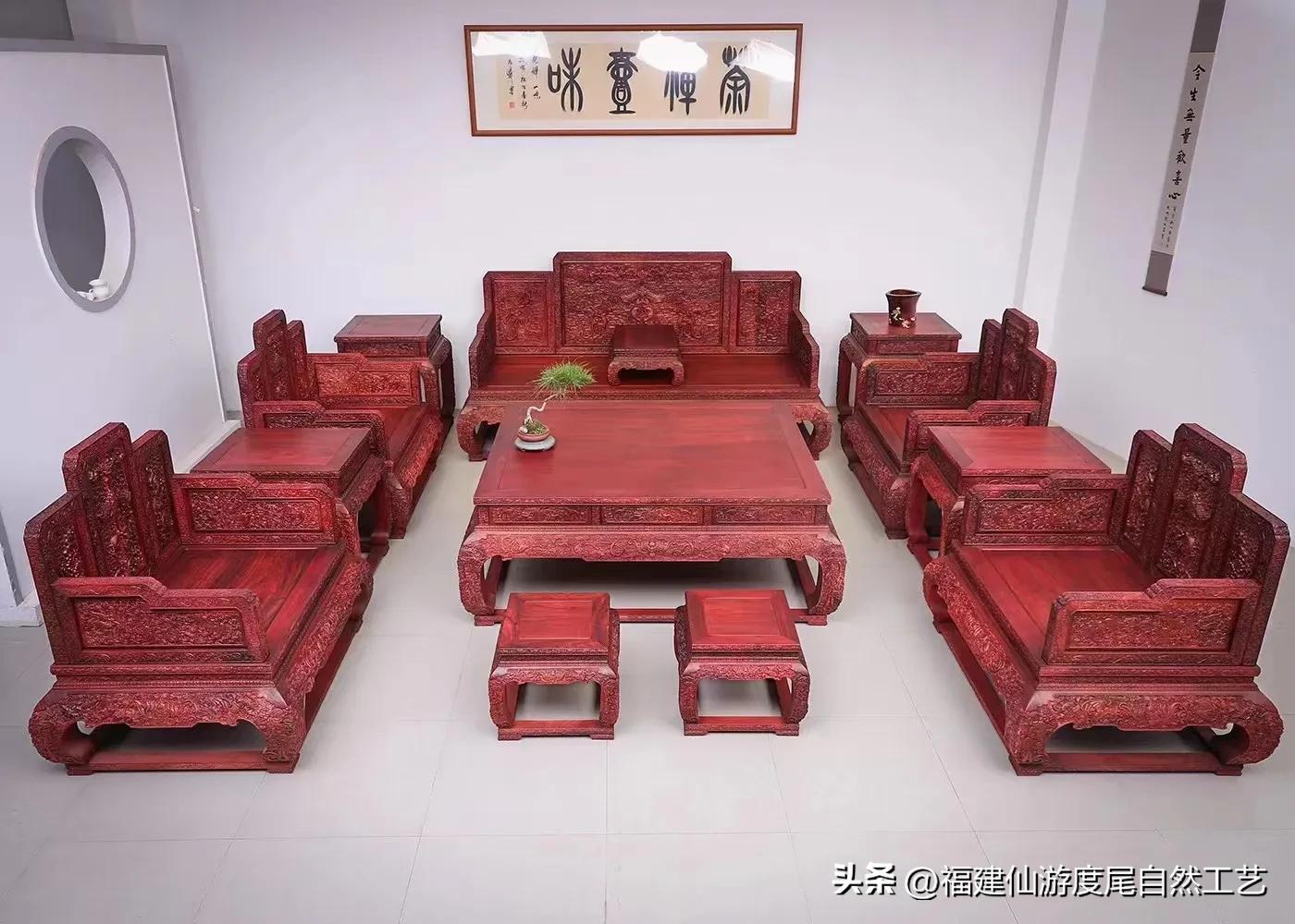 Blood sandalwood Fuqing Youyu sofa - iNEWS