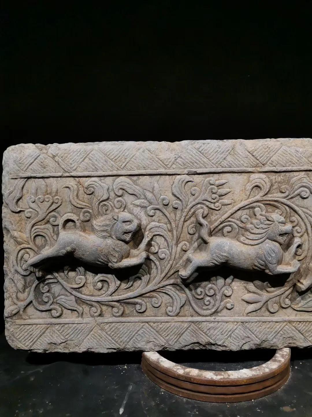 Bluestone Auspicious Beast Plate Long Thickness High 82--15--36cm - iNEWS