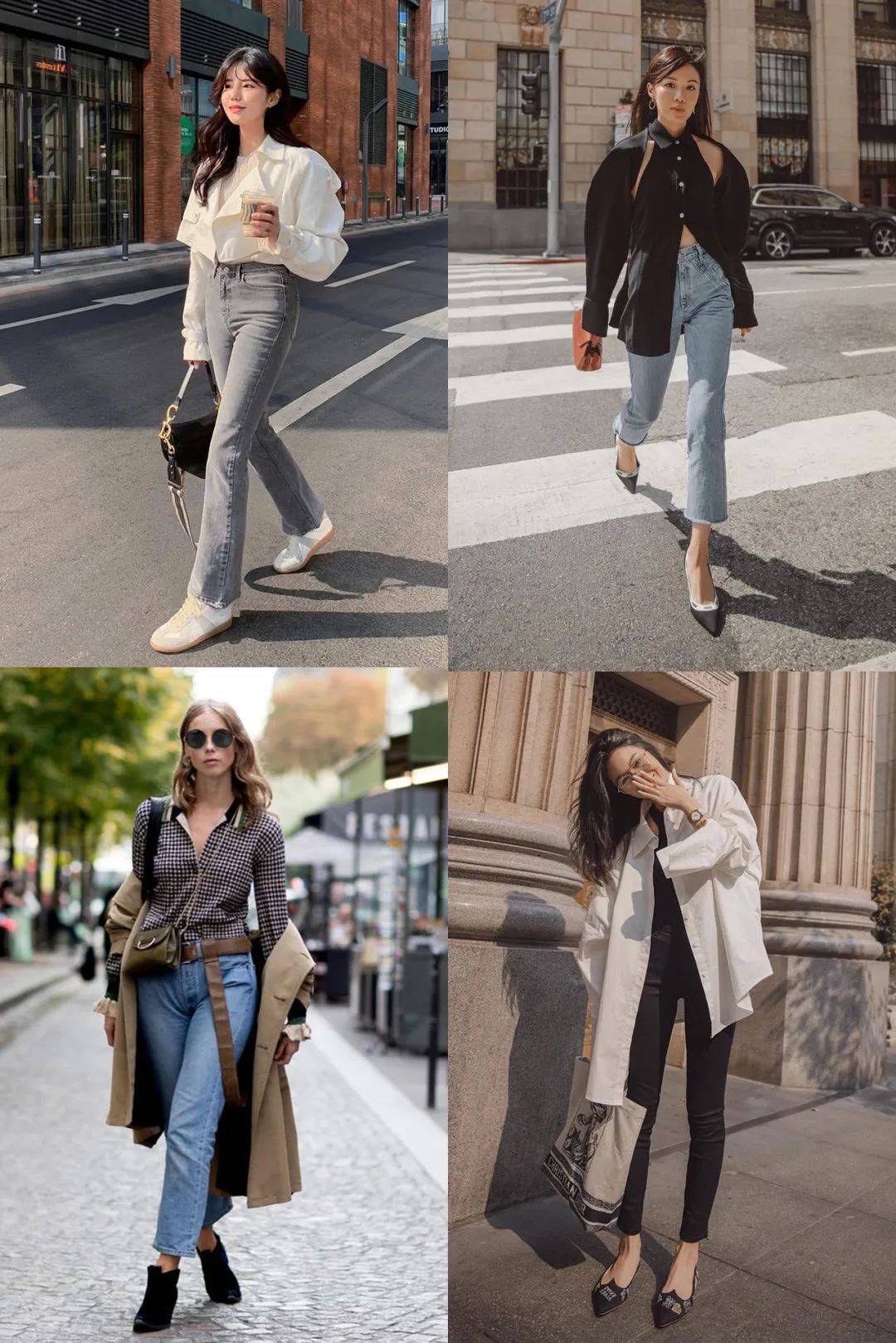 "Shirt+jeans" is the most conspicuous and stylish outfit in spring ...