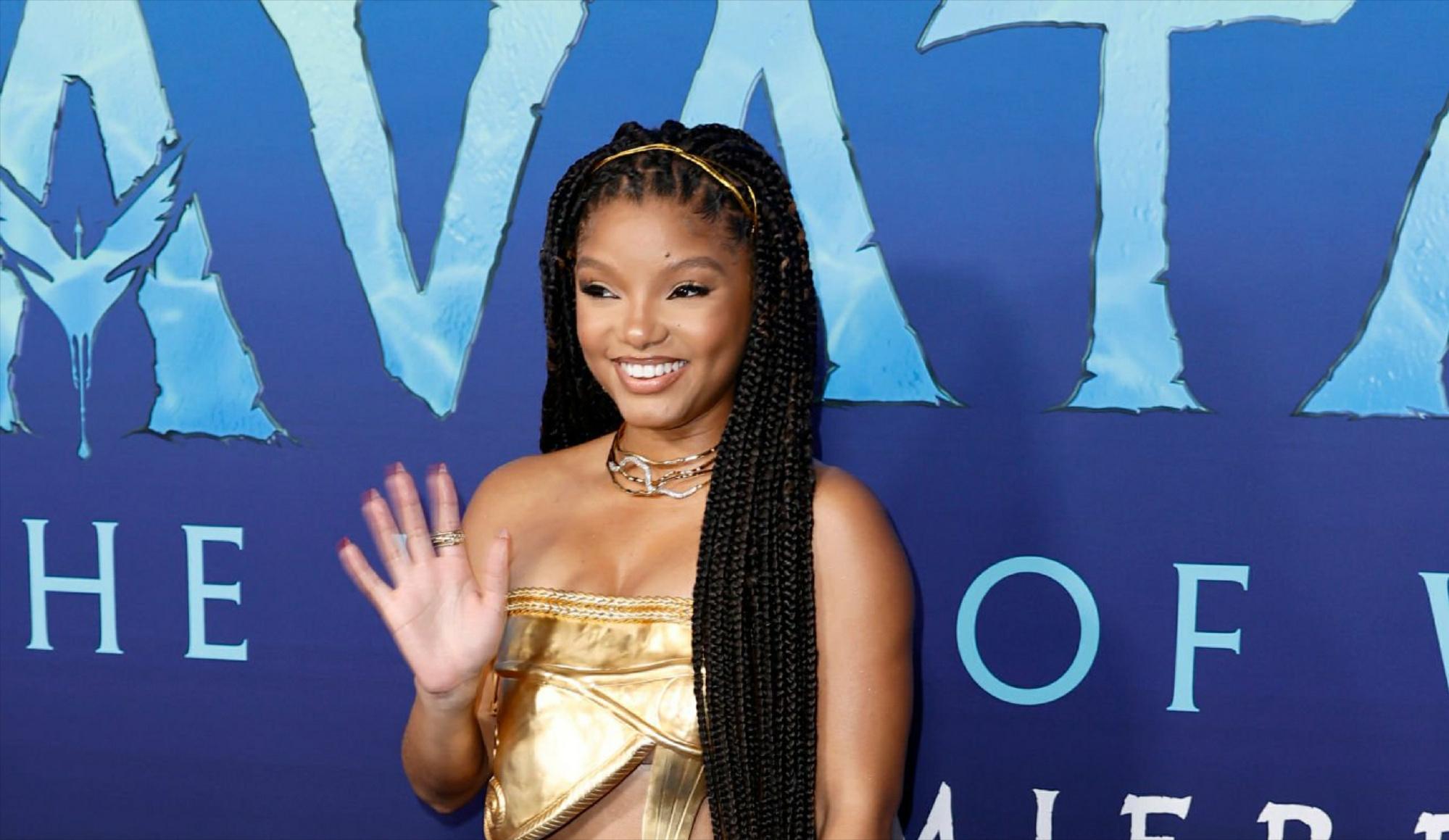 Spicy eyes!Avatar 2 world premiere "The Little Mermaid" black actress ...