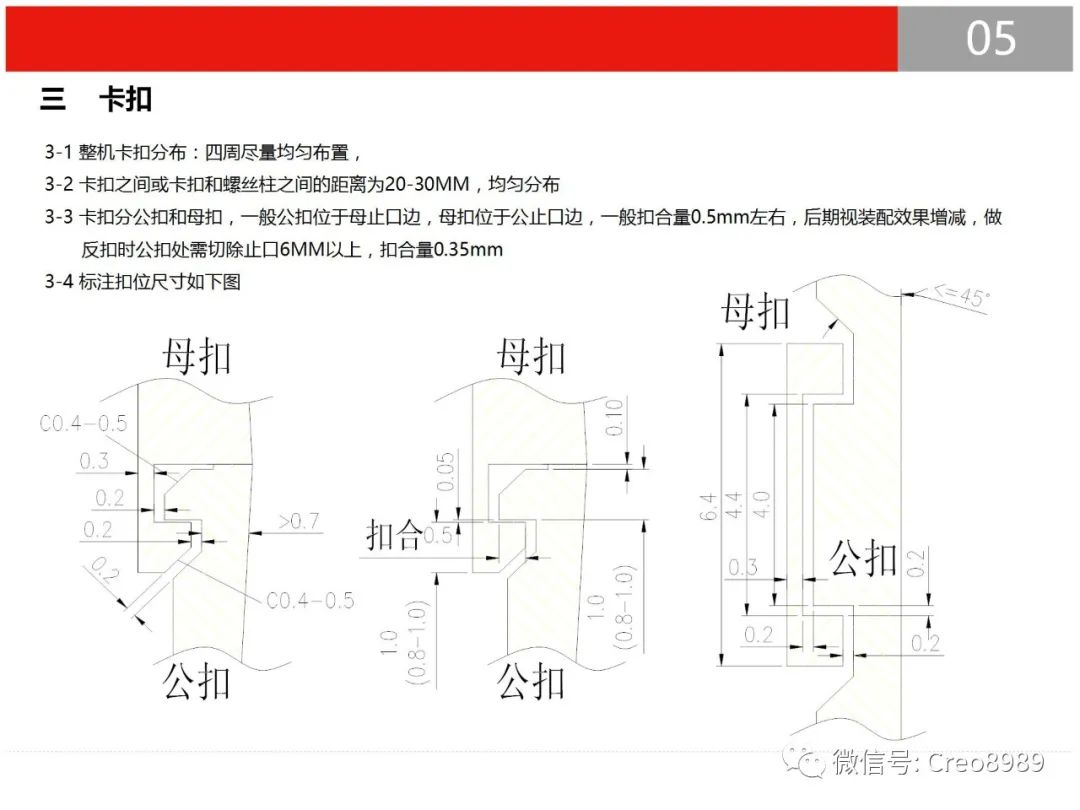 Proe/Creo plastic product structure design basis - iNEWS