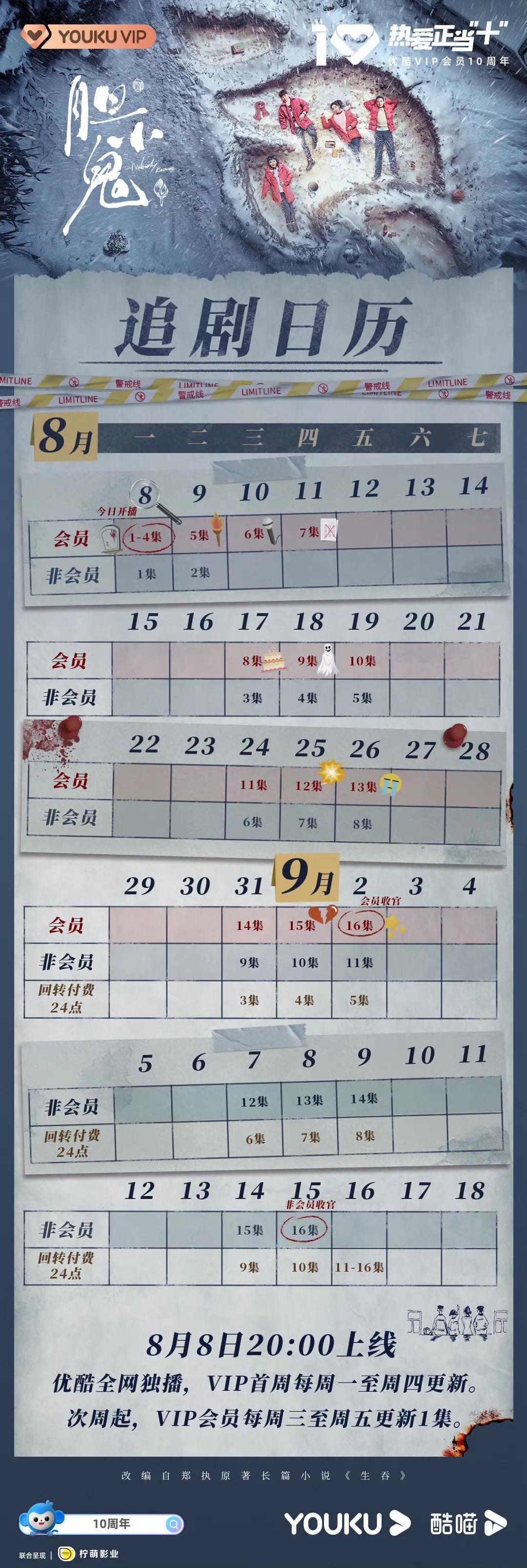 8.8 Drama: Yuan Quan, Huang Xiaoming, Yu Feihong, Ou Hao, Wang Yanhui, Wang Yuwen, Prince Wen ...