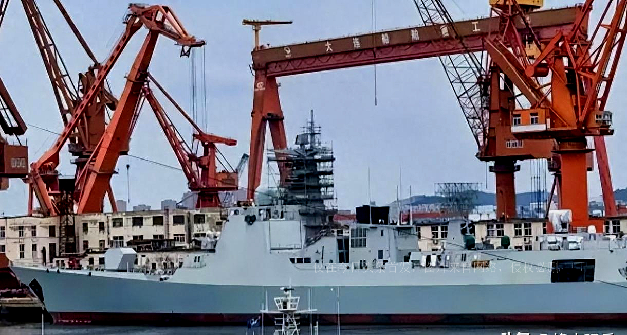 The 052DL modification No. 9 ship was launched in Dalian. The total ...