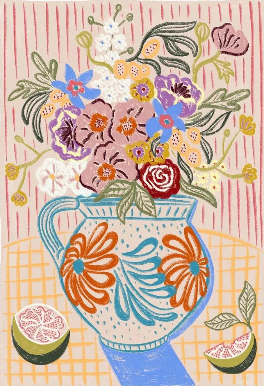 Oil pastel paintings by artist Camilla Perkins - iNEWS