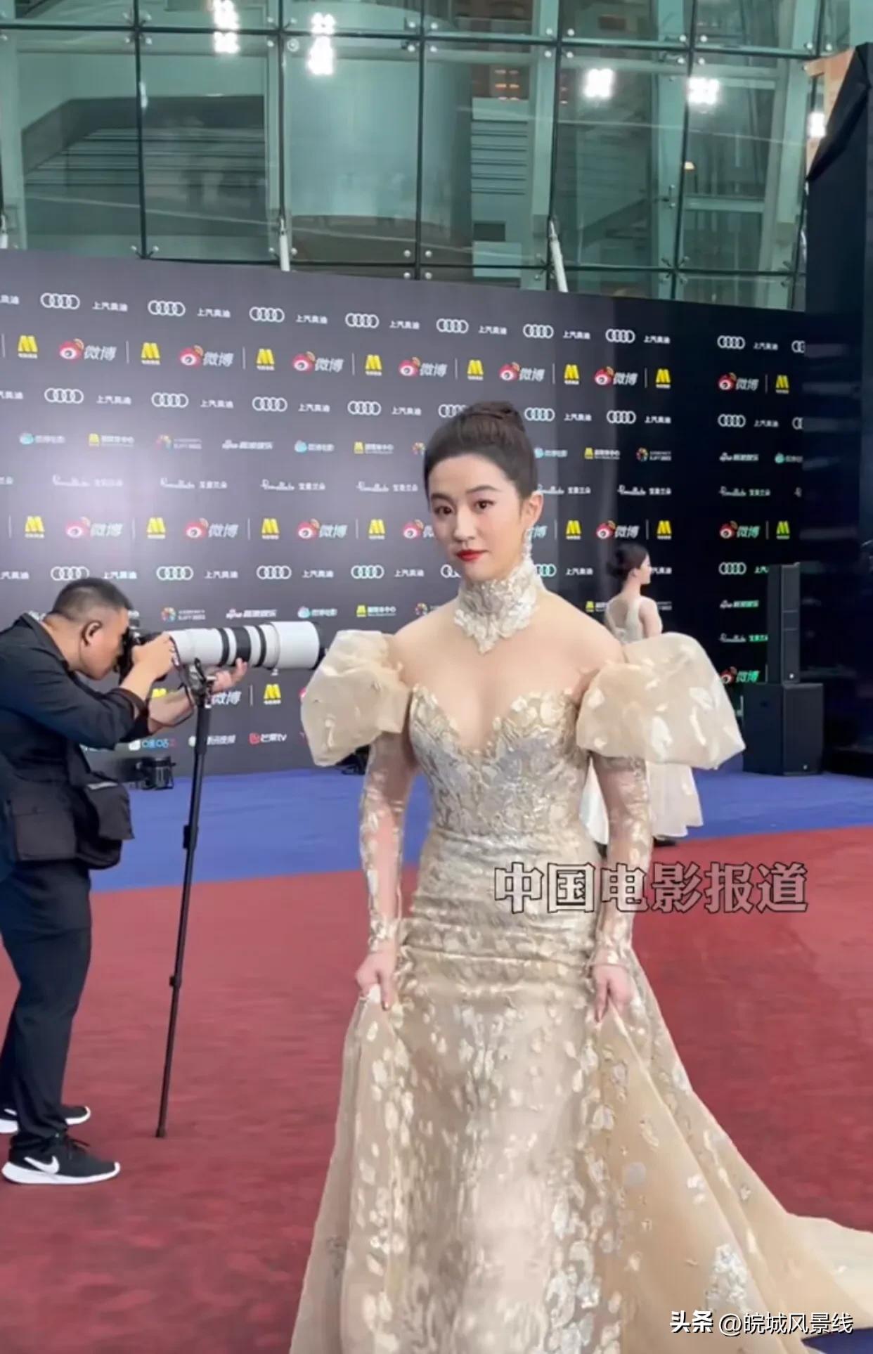 Liu Yifei's red carpet show, fans interacted and raised eyebrows, I ...