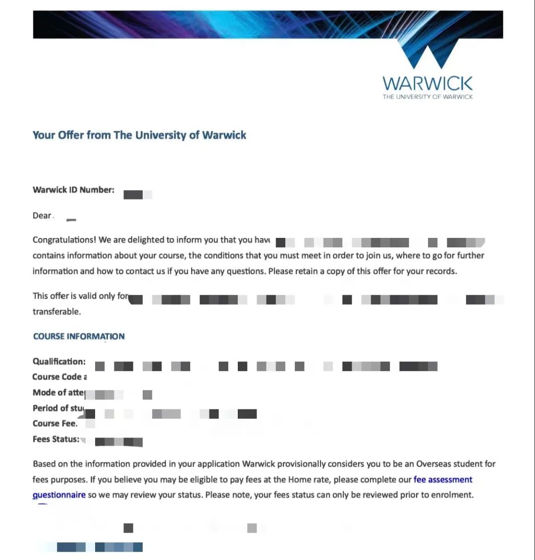 XJTLU successfully won the University of Warwick offer with low average score - iNEWS