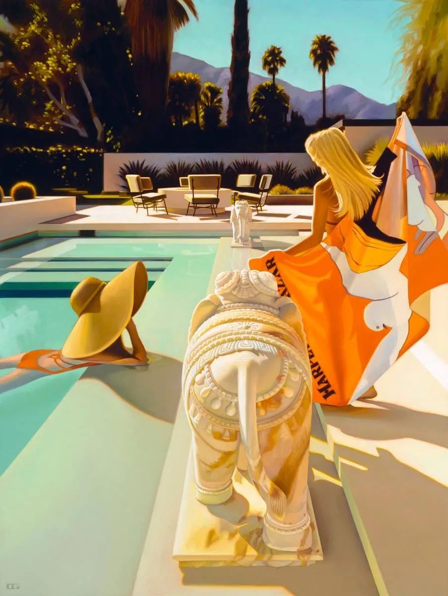 Paintings by female artist Carrie Graber, creating a sense of intimacy ...