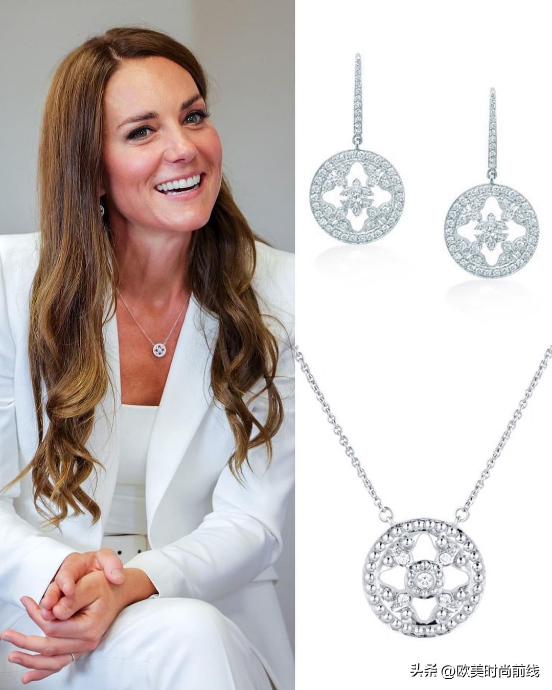 Kate's 12 outfits this summer: mainly refreshing white and retro polka ...