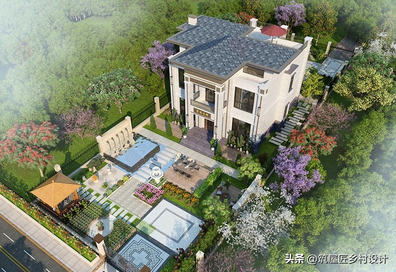 How to build a 128-square-meter luxury villa? Take a look at this two ...