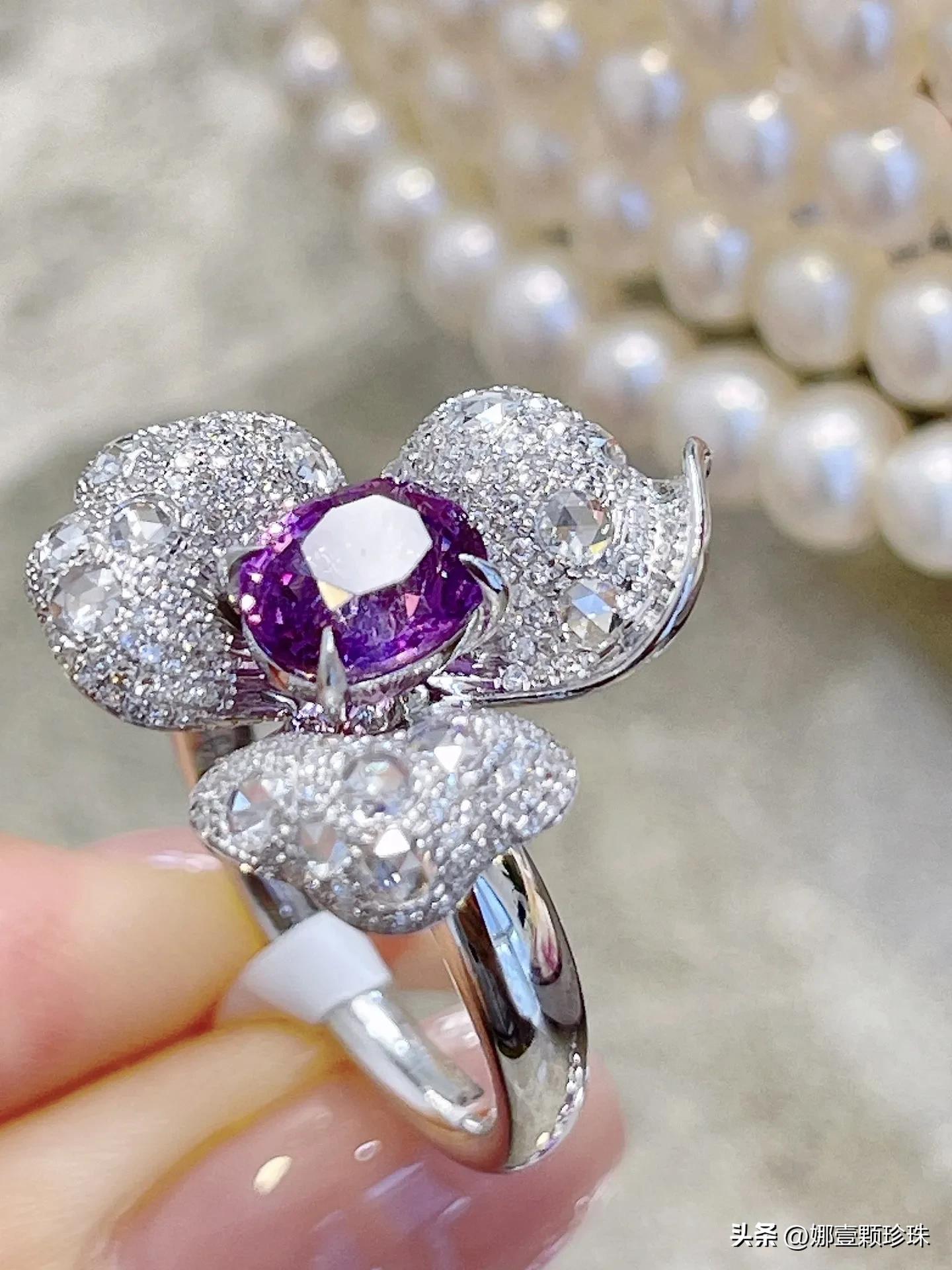 purple flower ring - iNEWS