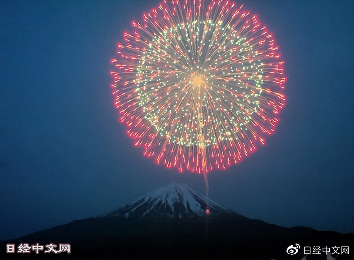 Fireworks in front of Mount Fuji - iNEWS