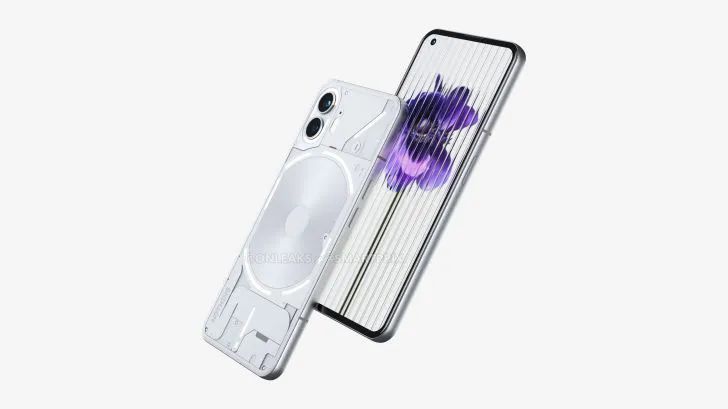 The appearance of Nothing Phone (2) is exposed, with a transparent back ...