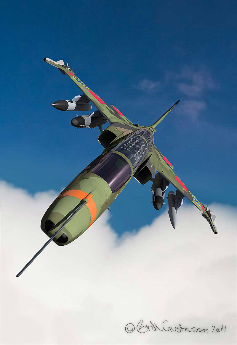 "Roll back to the drawing board" those obsolete schemes in aviation history 70-Saab 38 - iNEWS