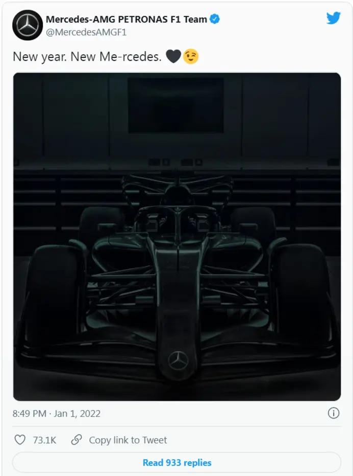 Mercedes' 2022 F1 new car color scheme looks like Abu Dhabi's safety ...
