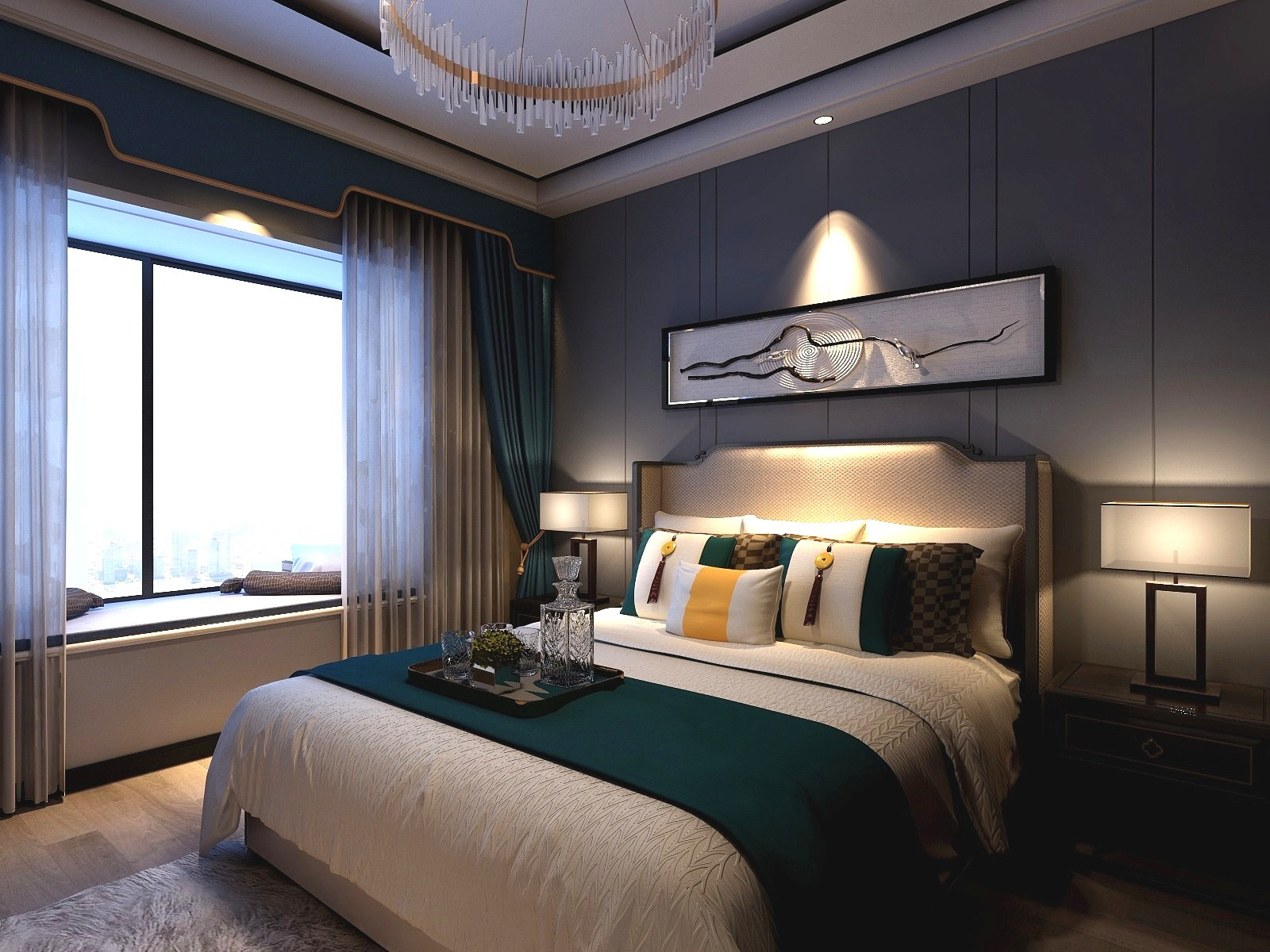 The 215-square-meter duplex house is modern in tradition, and classical ...