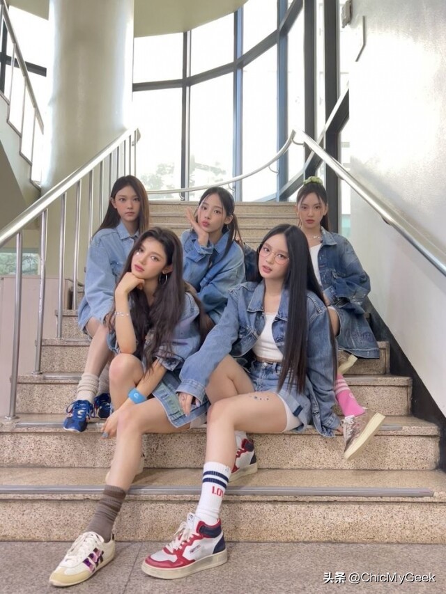 The average 16-year-old South Korean popular new girl group is ...